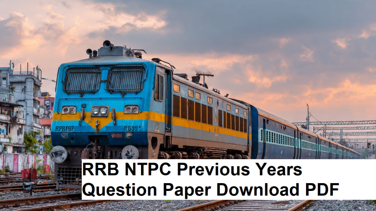 RRB NTPC Previous Year Question Paper Download PDF - Motion Coaching Center